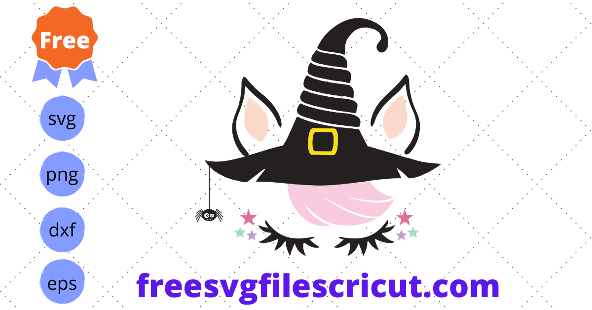Free Witch Unicorn Halloween Svg, Free Spooky Unicorn Svg, Free ...