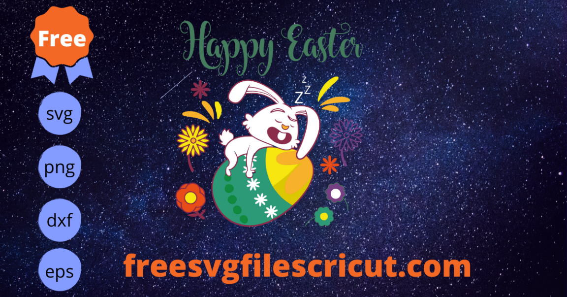 Free Easter Svg, Bunny Happy Easter Svg, Easter Egg Svg - free svg ...