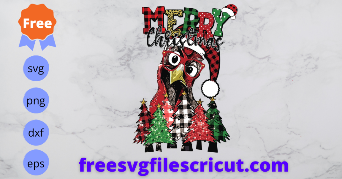 Free Christmas Chicken Svg, Free Christmas Svg, Free Farmer Xmas Svg ...