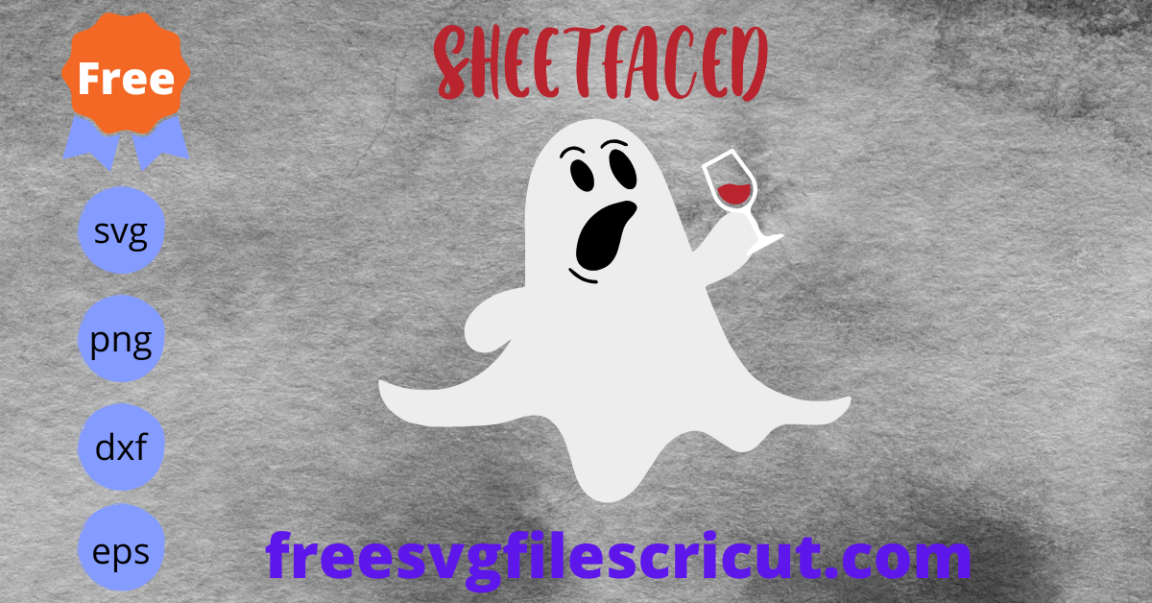 Free Ghost With Wine Glass Svg, Free Ghost Svg, Free Halloween Svg ...