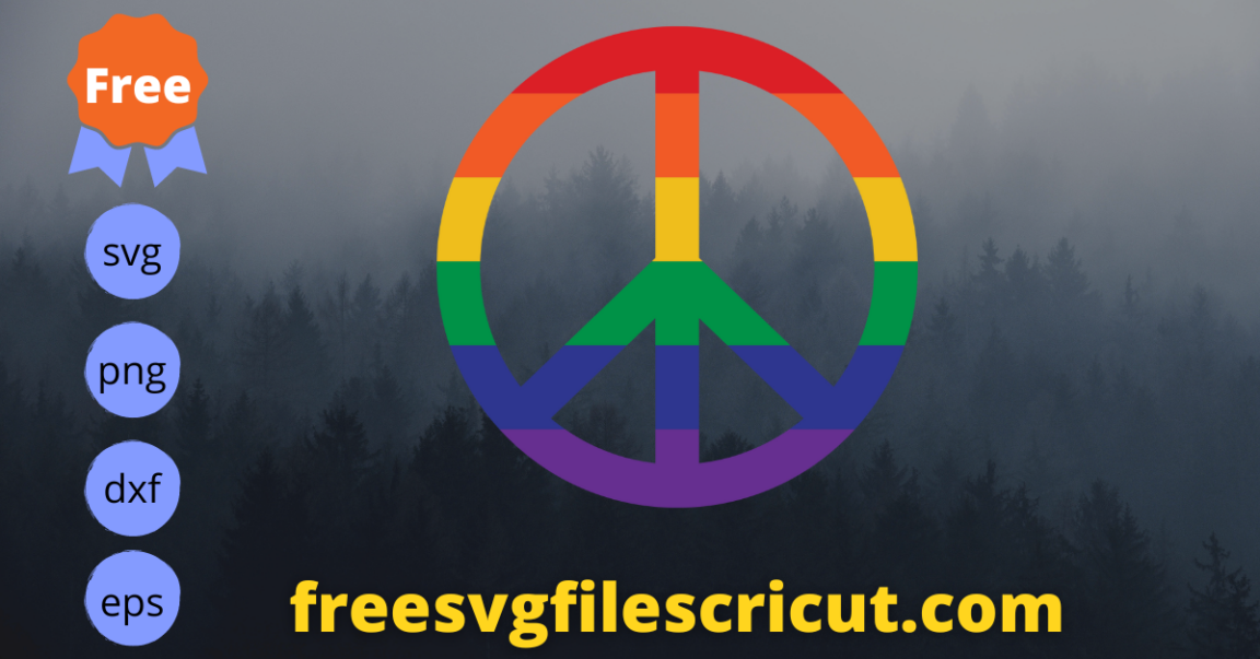 Free Pride Peace SVG, Free LGBT SVG, Free Gay Pride SVG - free svg ...