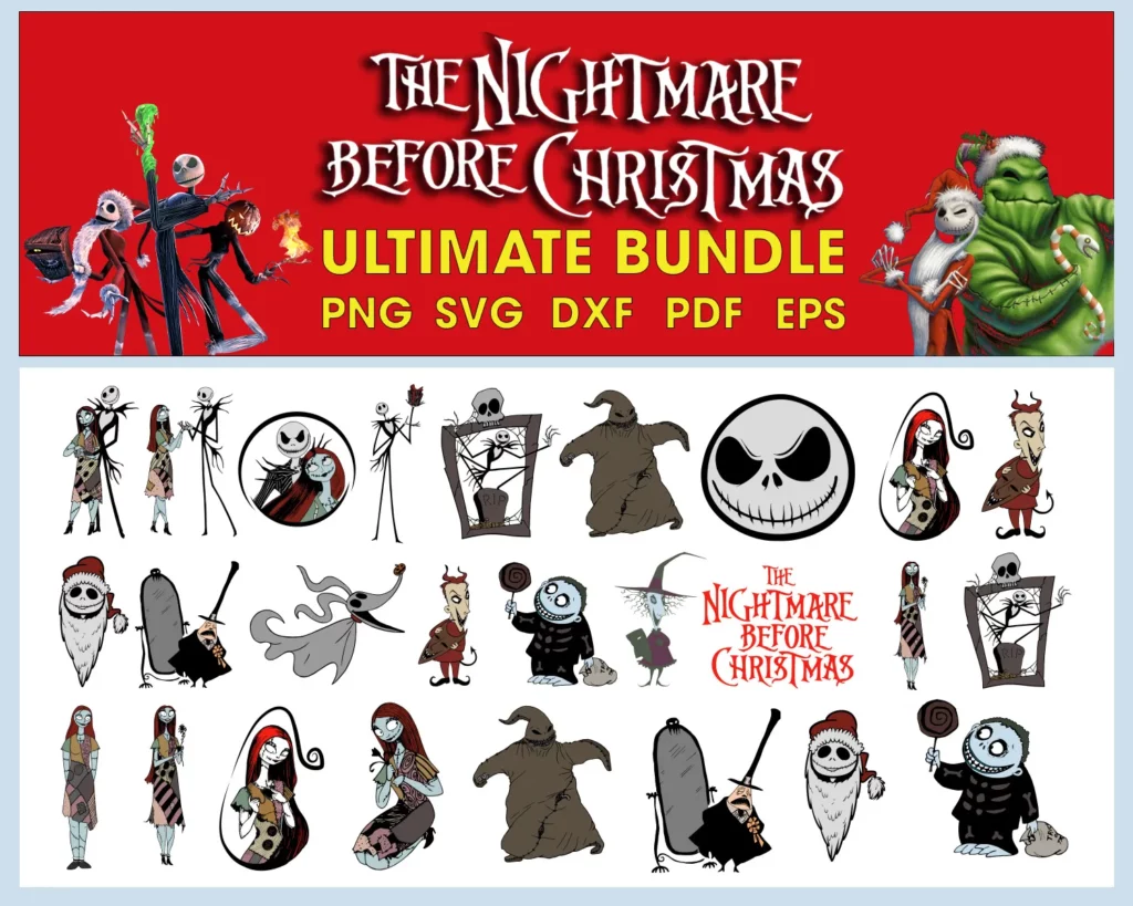 1000+ The Nightmare Before Christmas Svg Bundle - free svg files for cricut