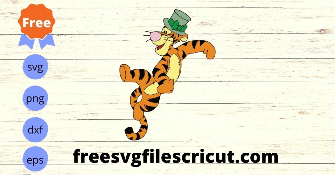 St Patrick's Day Tigger Svg Free - free svg files for cricut
