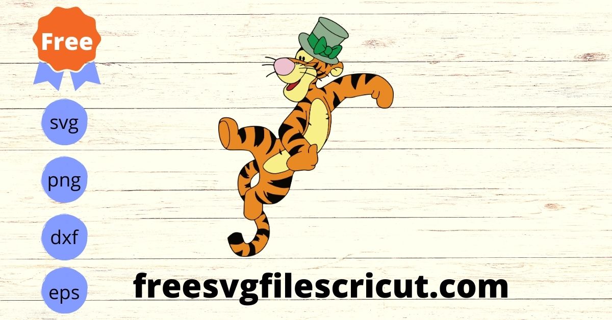 St Patrick's Day Tigger Svg Free - free svg files for cricut