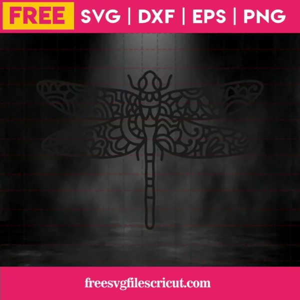 Free Dragonfly Mandala Svg - free svg files for cricut