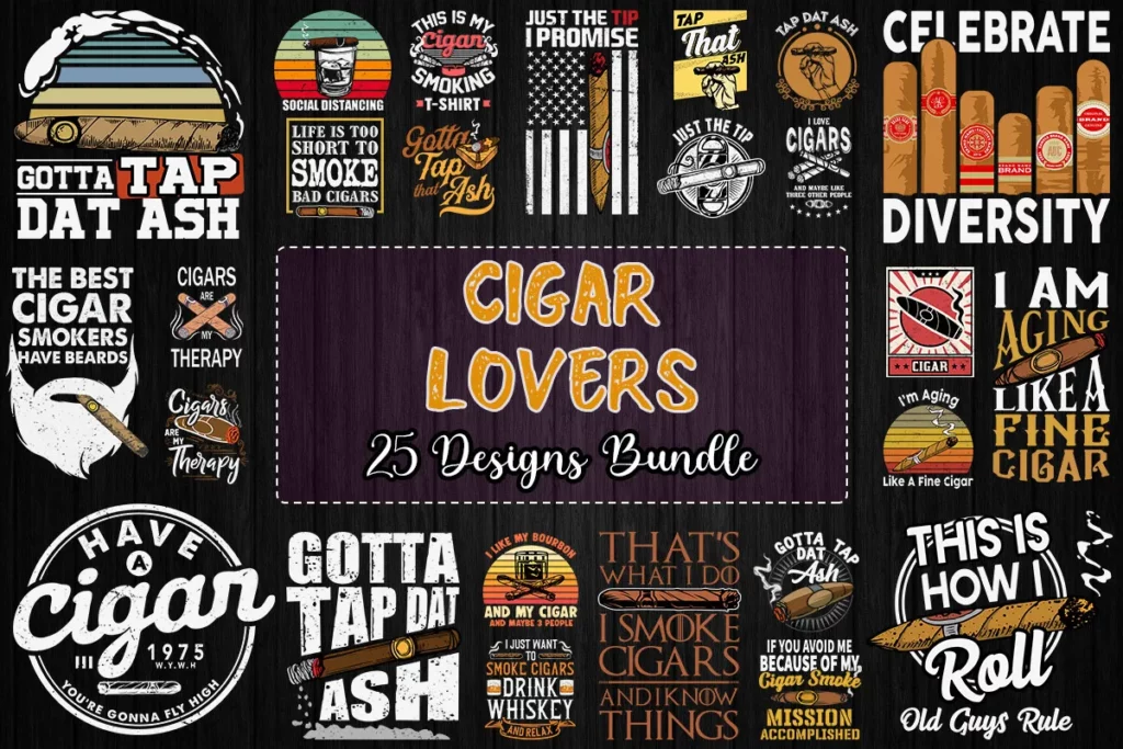 25 Cigar Lovers Bundle Svg, Cigar Svg, Cigar Lovers Svg - free svg ...
