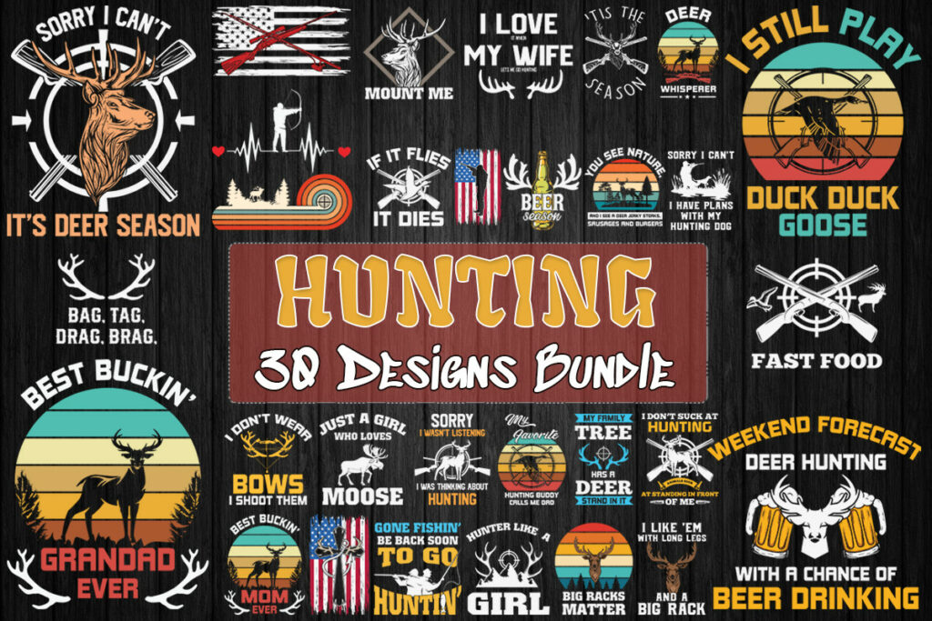 30 Designs Hunting Svg - free svg files for cricut