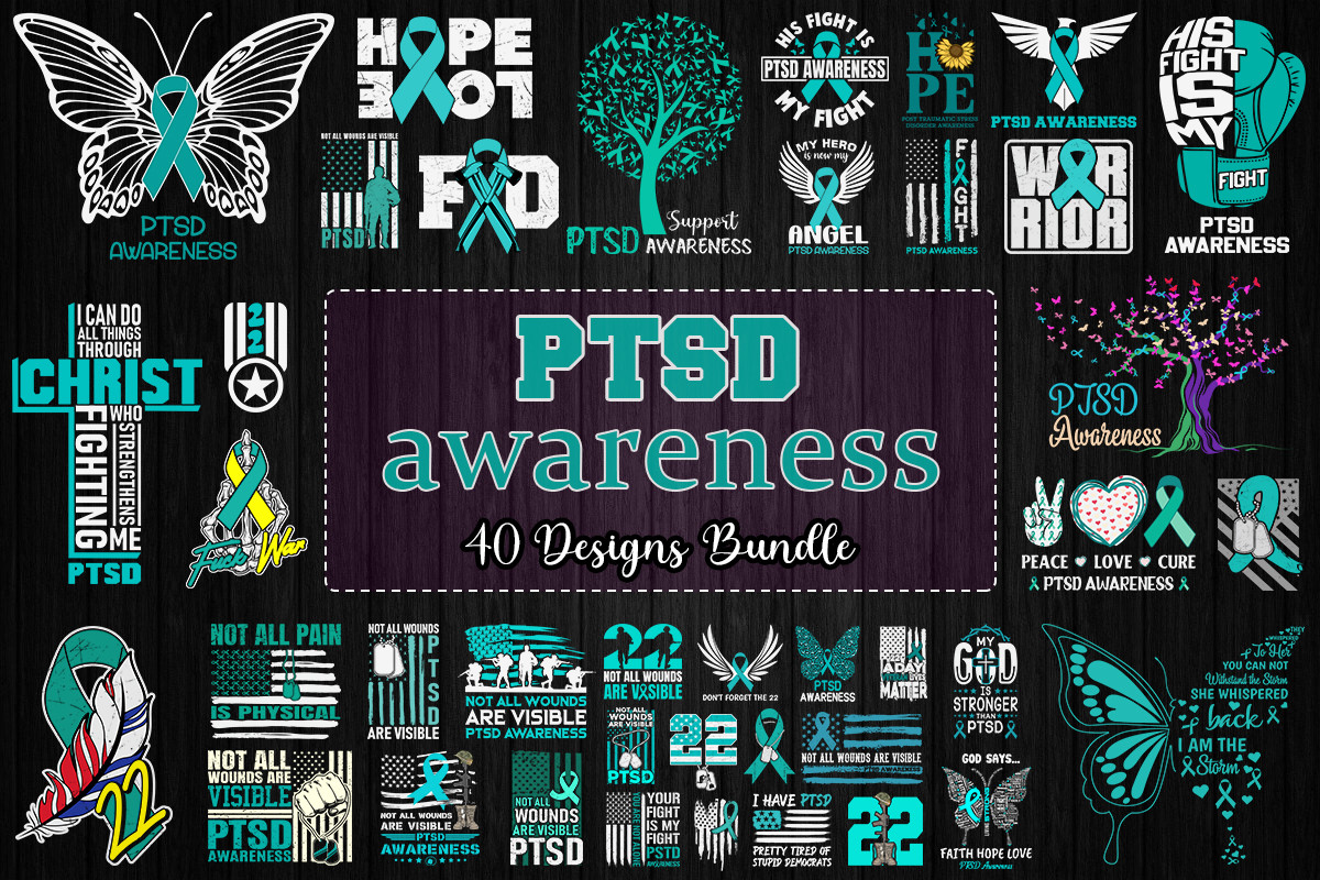 40 Designs PTSD Awareness Svg - free svg files for cricut