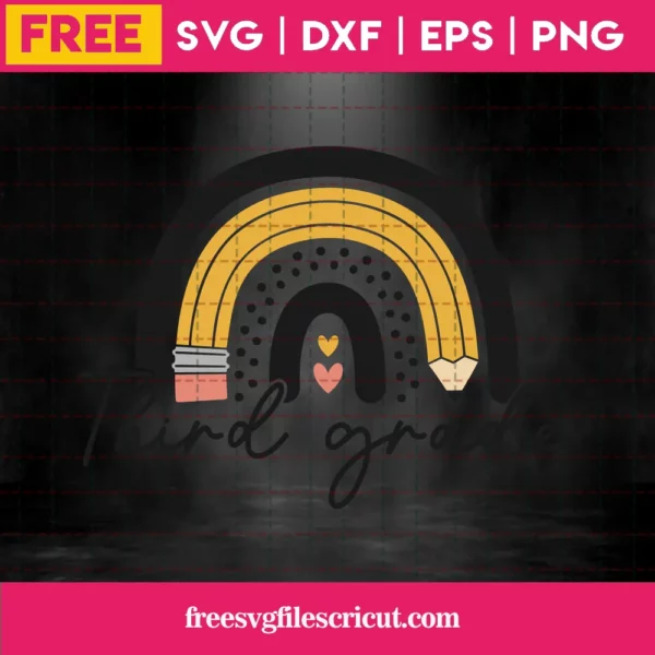 Free Third Grade Rainbow Svg - free svg files for cricut