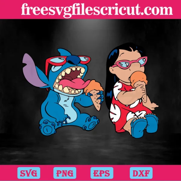 Lilo And Stitch Ice Cream Svg - free svg files for cricut