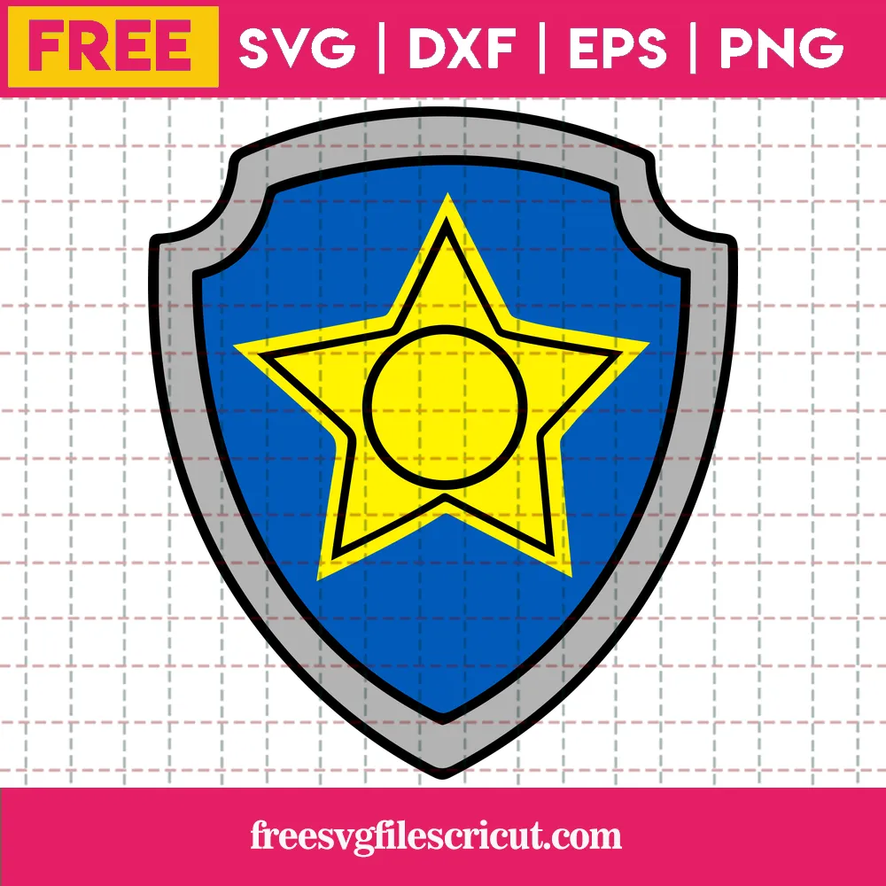Paw Patrol Badge Svg Free Free Svg Files For Cricut