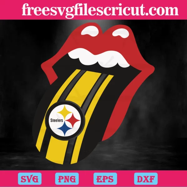 Pittsburgh Steelers Lips Layers Svg, Svg Png Dxf Eps Cricut - free svg ...