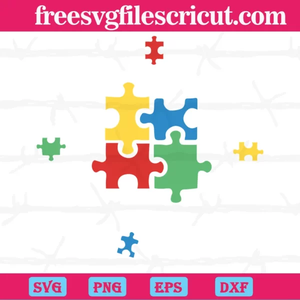 Teach Love Inspire Hope Autism Awareness Puzzle Piece, Svg Png Dxf Eps ...