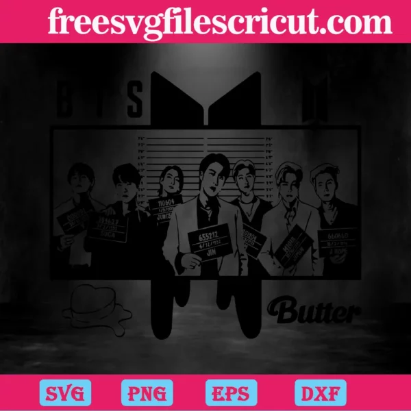 Team BTS Butter Band Music, The Best Digital Svg Designs For Cricut ...