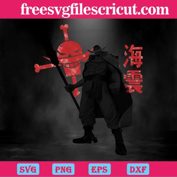 Shirohige Edward Newgate One Piece Pirate Logo Svg, Svg Png Dxf Eps ...