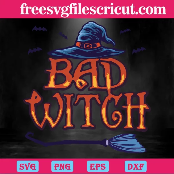 Halloween Bad Witch, Svg Png Dxf Eps Designs Download - free svg files ...