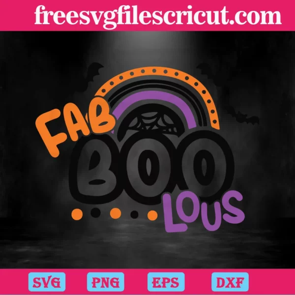 Halloween Rainbow Fab Boo Lous, Scalable Vector Graphics - free svg ...