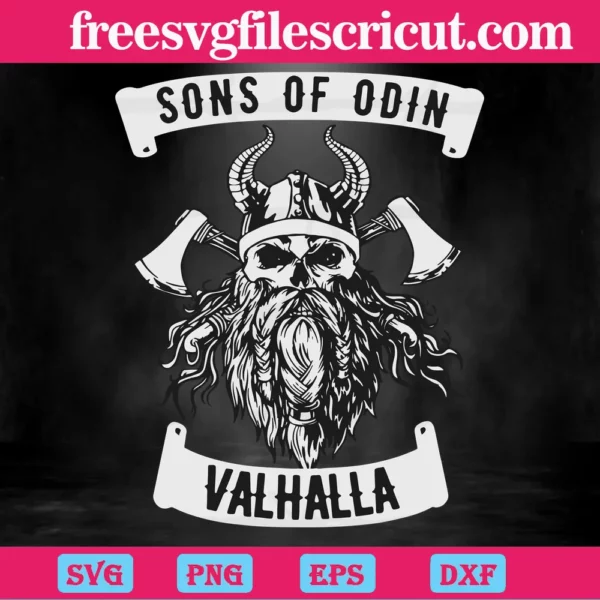 Sons Of Odin Valhalla Halloween, Cutting File Svg - free svg files for ...