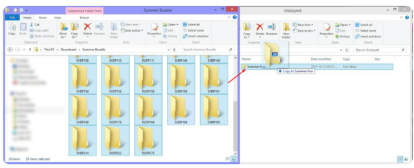 How to Unzip a Zip file on your PC - free svg files for cricut