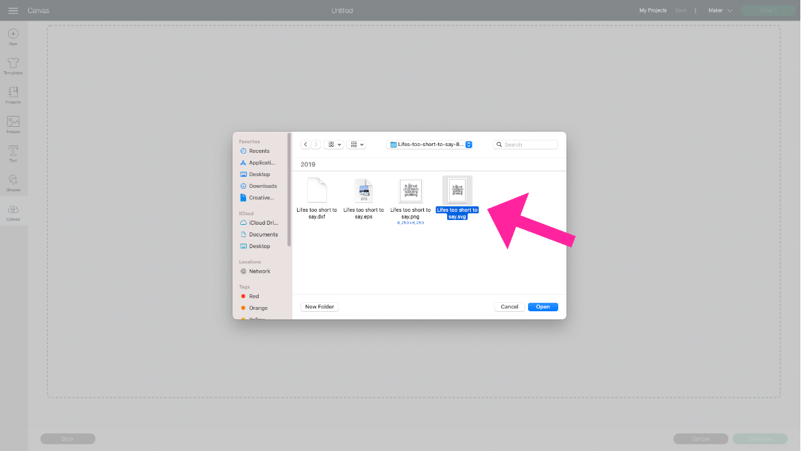 How to Upload a Cut Only SVG File to Cricut Design Space - free svg ...