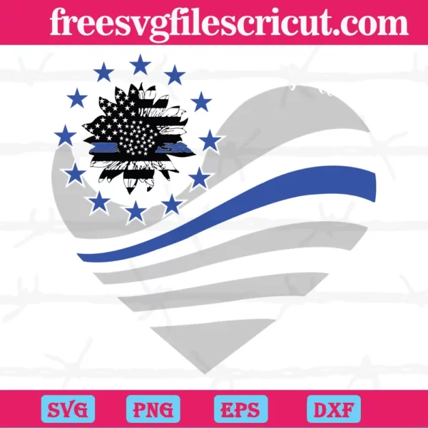 Love My Officer Heart Police, Downloadable Files - free svg files for ...