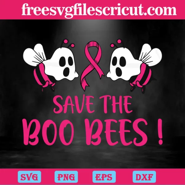 Save The Boo Bees Breast Cancer Awareness, Svg Png Dxf Eps Designs ...