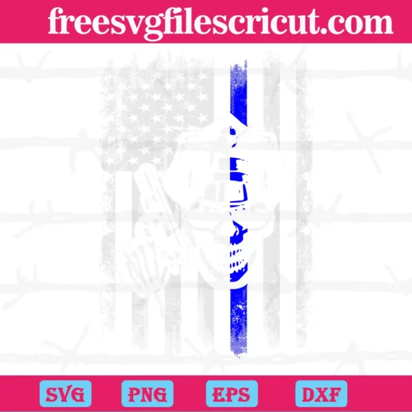 Skull Police With Gun, Svg Png Dxf Eps Digital Files - free svg files ...