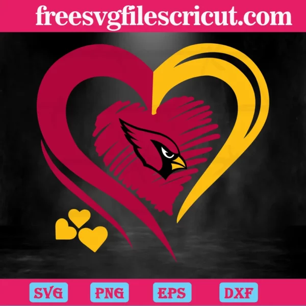 Arizona Cardinals Hear Logo, Svg Png Dxf Eps Digital Files - free svg ...
