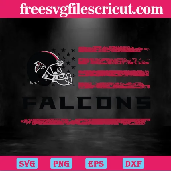 Atlanta Falcons Helmet Logo Flag, Svg Png Dxf Eps - free svg files for ...