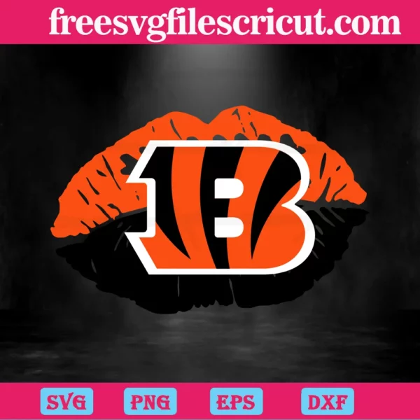 Cincinnati Bengals Nfl Lips, Cutting File Svg - free svg files for cricut