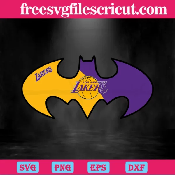 Los Angeles Lakers Batman Logo, Vector Illustrations - free svg files ...