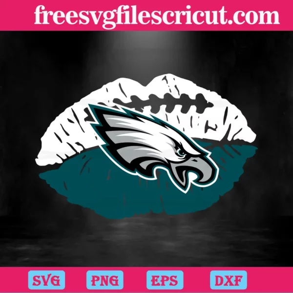 Philadelphia Eagles Nfl Lips, Vector Files - free svg files for cricut
