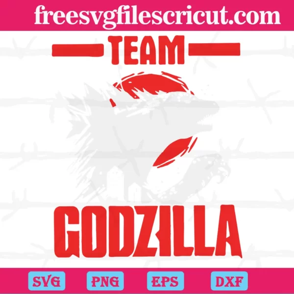 Team Godzilla Movie King Of Monsters, Svg Png Dxf Eps Cricut Silhouette ...