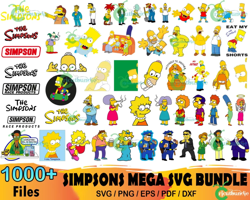 1000+ The Simpsons Bundle Svg - free svg files for cricut