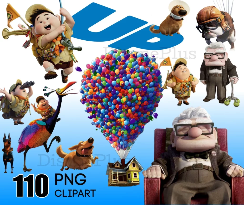 110 Disney Pixar Up png Bundle - free svg files for cricut