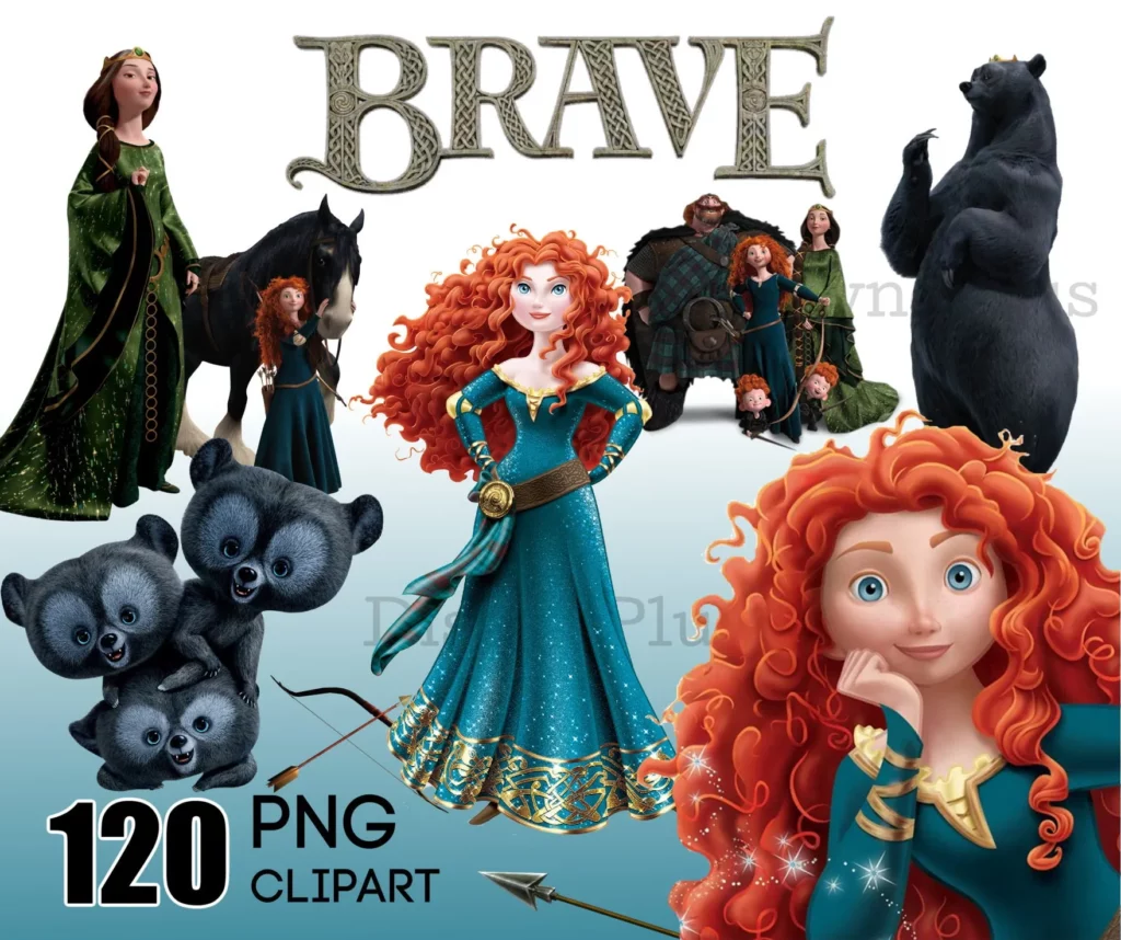 120 Princess Brave Clipart - free svg files for cricut