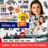 1400 Files MLB logo svg bundle - free svg files for cricut