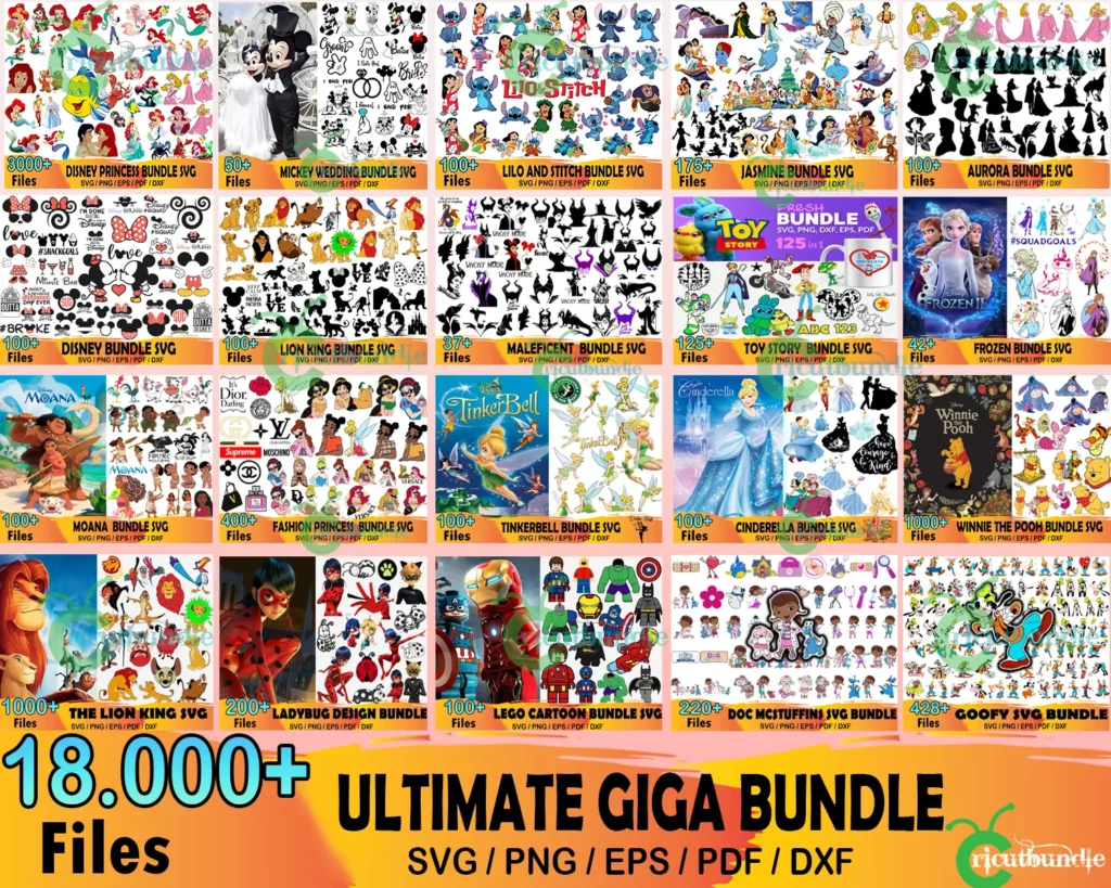 18000+ Disney Svg Bundle - free svg files for cricut