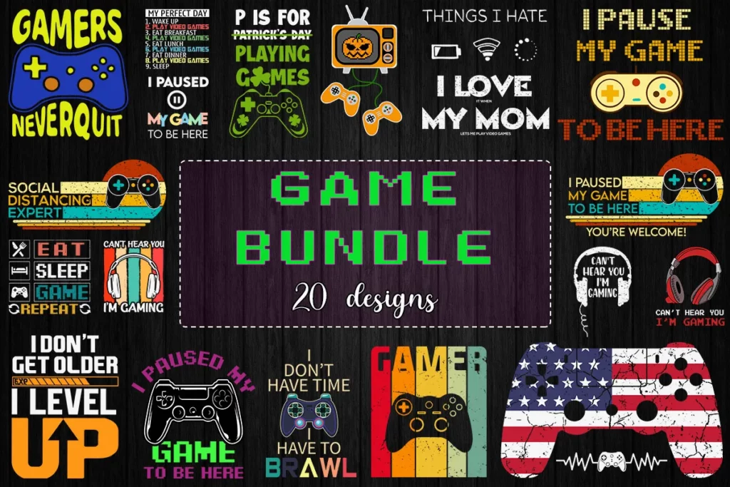 20 Designs Game Svg - free svg files for cricut