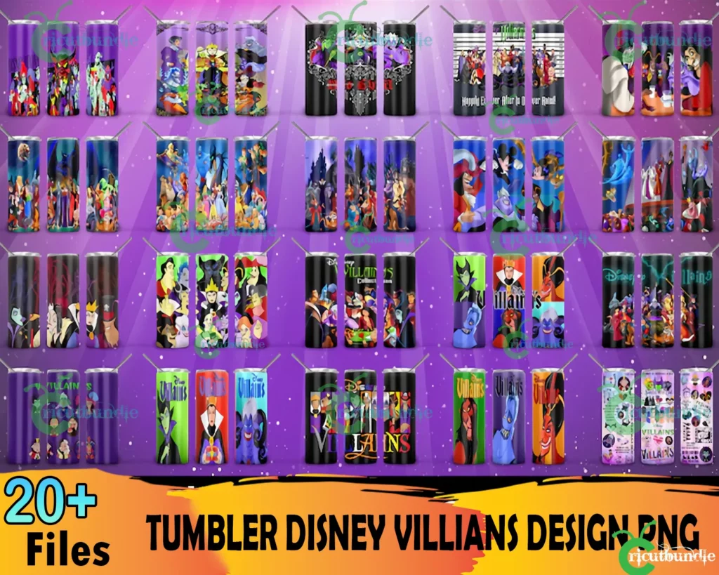 20+ Disney Villains 20oz Skinny Straight And Tapered Bundle Png - free ...