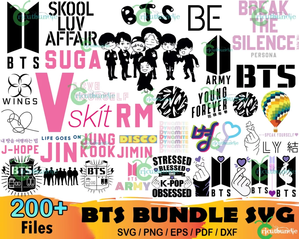 200+ BTS Bundle Svg - free svg files for cricut