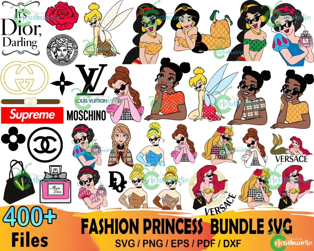 400+ Fashion Princess Bundle Svg - free svg files for cricut