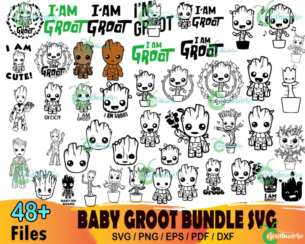 48+ Baby Groot Bundle Svg - free svg files for cricut