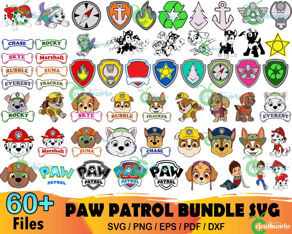 60+ Paw Patrol Bundle Svg - free svg files for cricut
