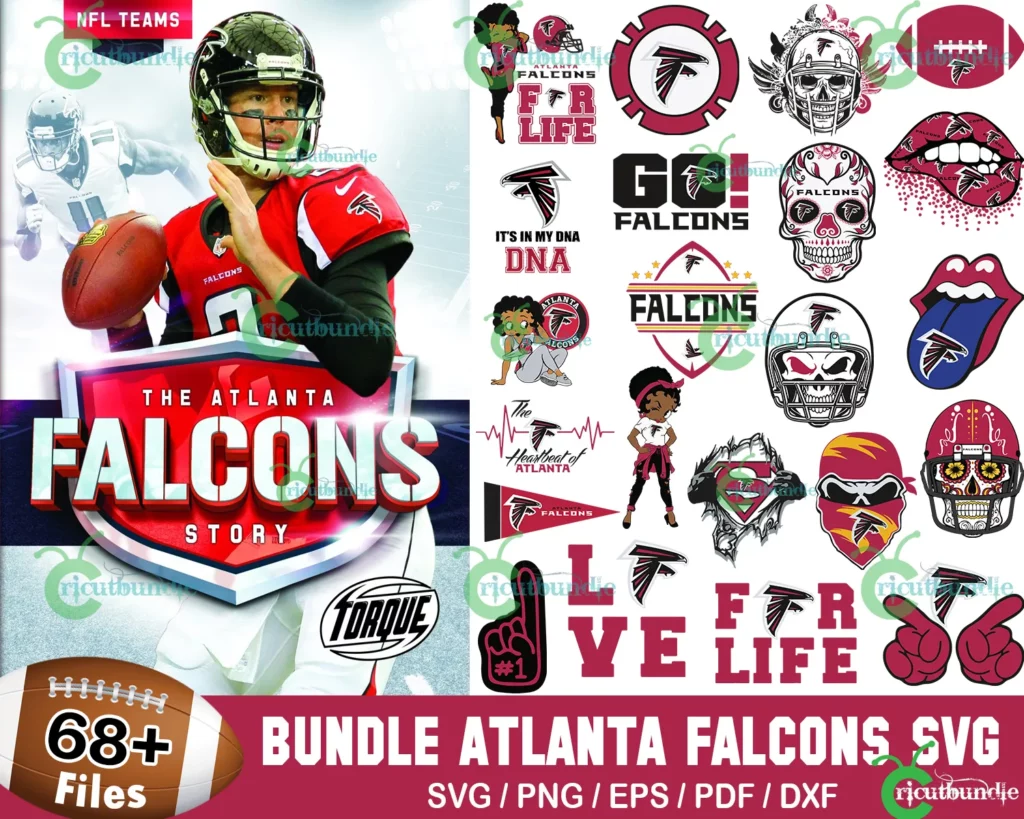 68 Atlanta Falcons Football Svg Bundle Free Svg Files For Cricut