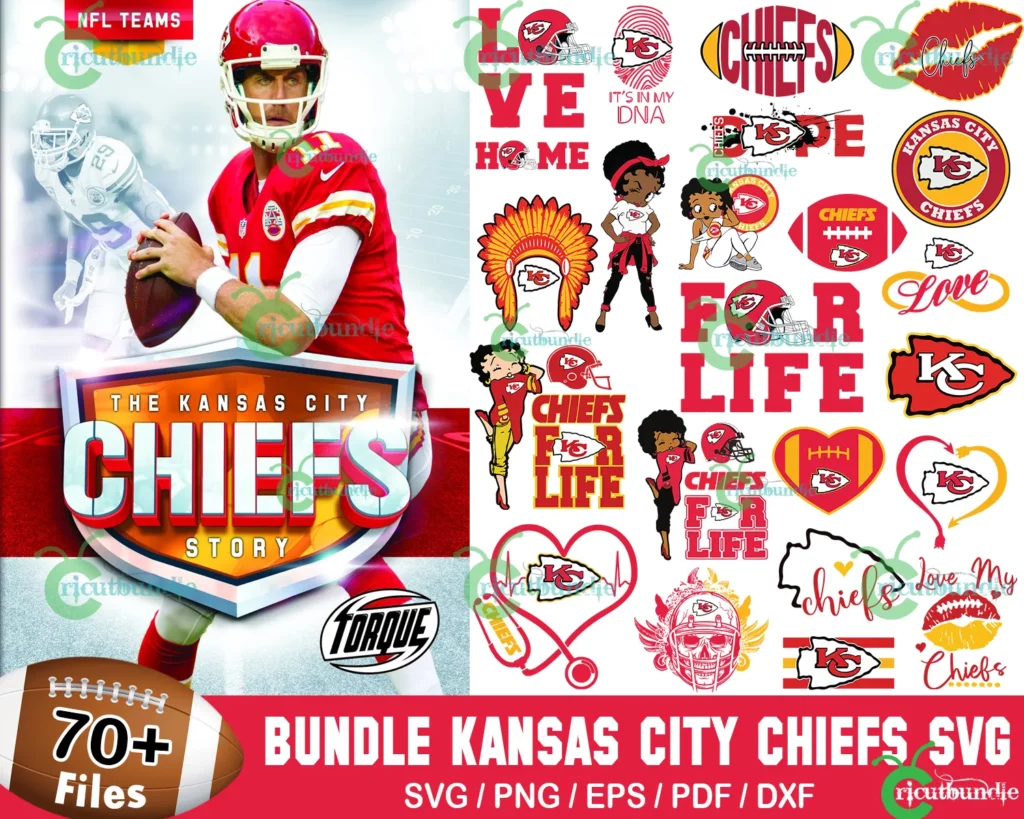 70 Kansas City Chiefs Football Svg Bundle - free svg files for cricut