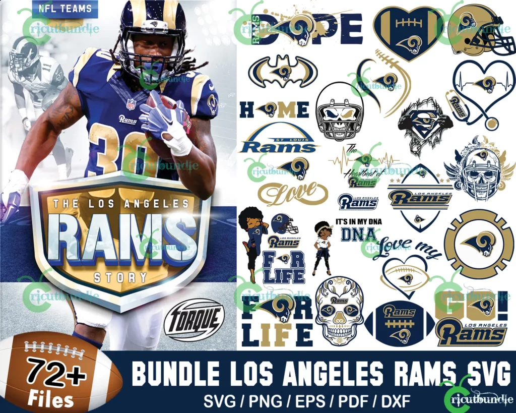 72+ Los Angeles Rams Football Svg Bundle - free svg files for cricut