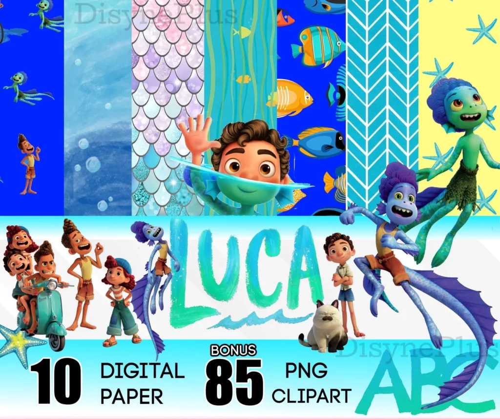 85 Disney Luca bundle png - free svg files for cricut