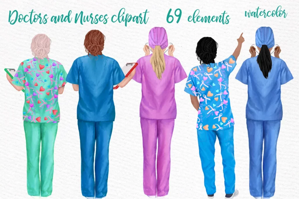 Doctors And Nurse Clipart Png - free svg files for cricut