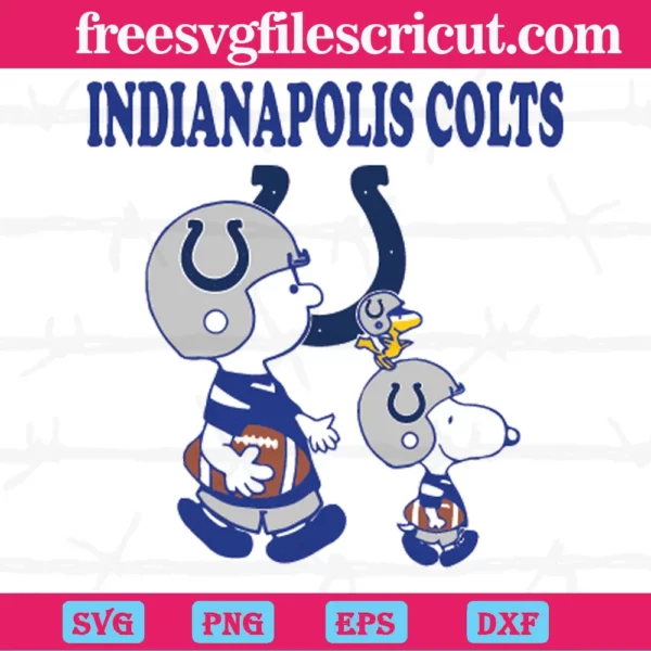 Indianapolis Colts Charlie Brown And Snoopy, Svg Png Dxf Eps - free svg ...